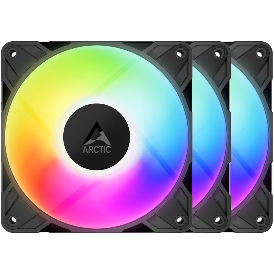 Buy Arctic P12 Pro ARGB PWM 120mm Fan Black 3 Pack [ACFAN00310A] | PC ...