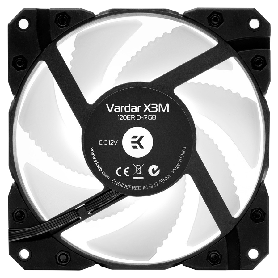 Buy EK Vardar X3M 120ER D-RGB 120mm Fan Black [3830046996442] | PC Case ...