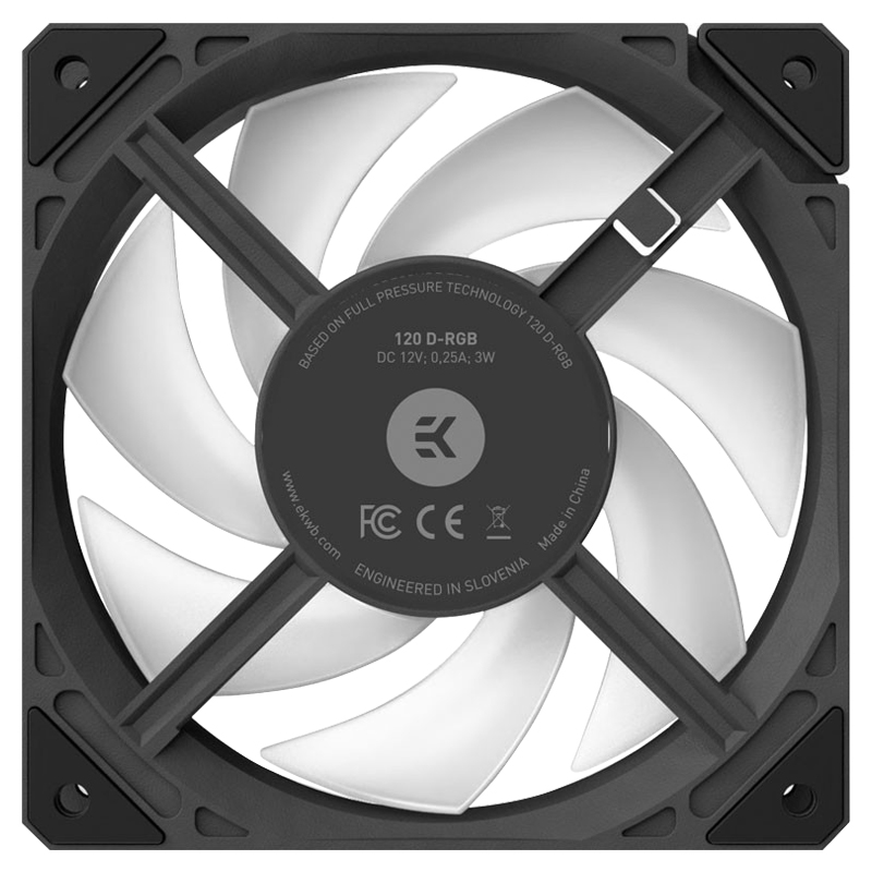 Buy EK Loop FPT D-RGB 120mm Fan Black [3831109897546] | PC Case Gear Australia