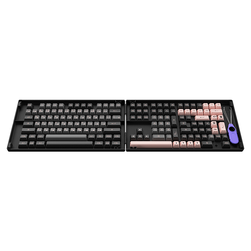 Buy Akko Black and Pink PBT Keycaps ASA 158 Keys [6925758615235] | PC ...