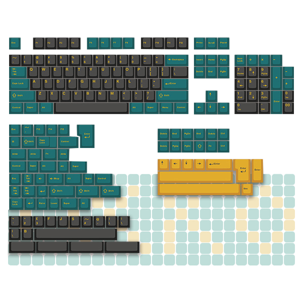 Buy Akko Marrs Green Keycaps Cherry MX 184 Keys [6925758623155] | PC ...