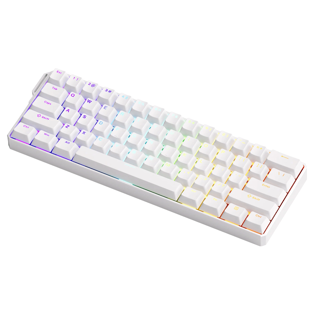 Buy MonsGeek FUN60 Ultra TMR Switch Wired Keyboard White [6975351386070 ...