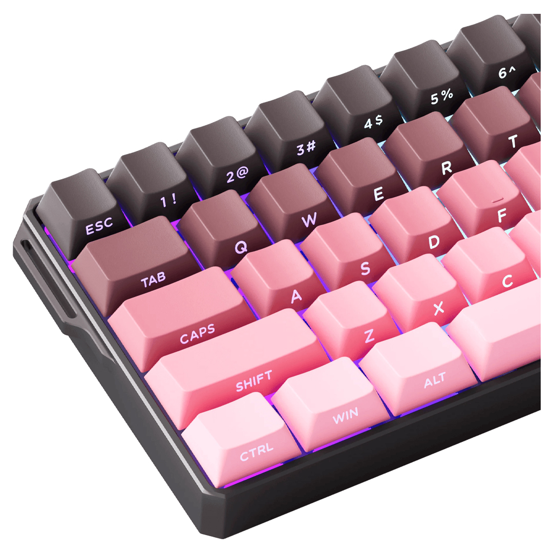Buy MonsGeek FUN60 Max Glare HE Switch 8K Wireless Black and Pink ...