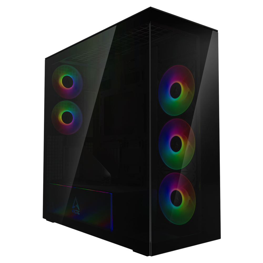Buy Arctic Xtender ARGB Premium E-ATX Vertical GPU Case Tinted Black ...