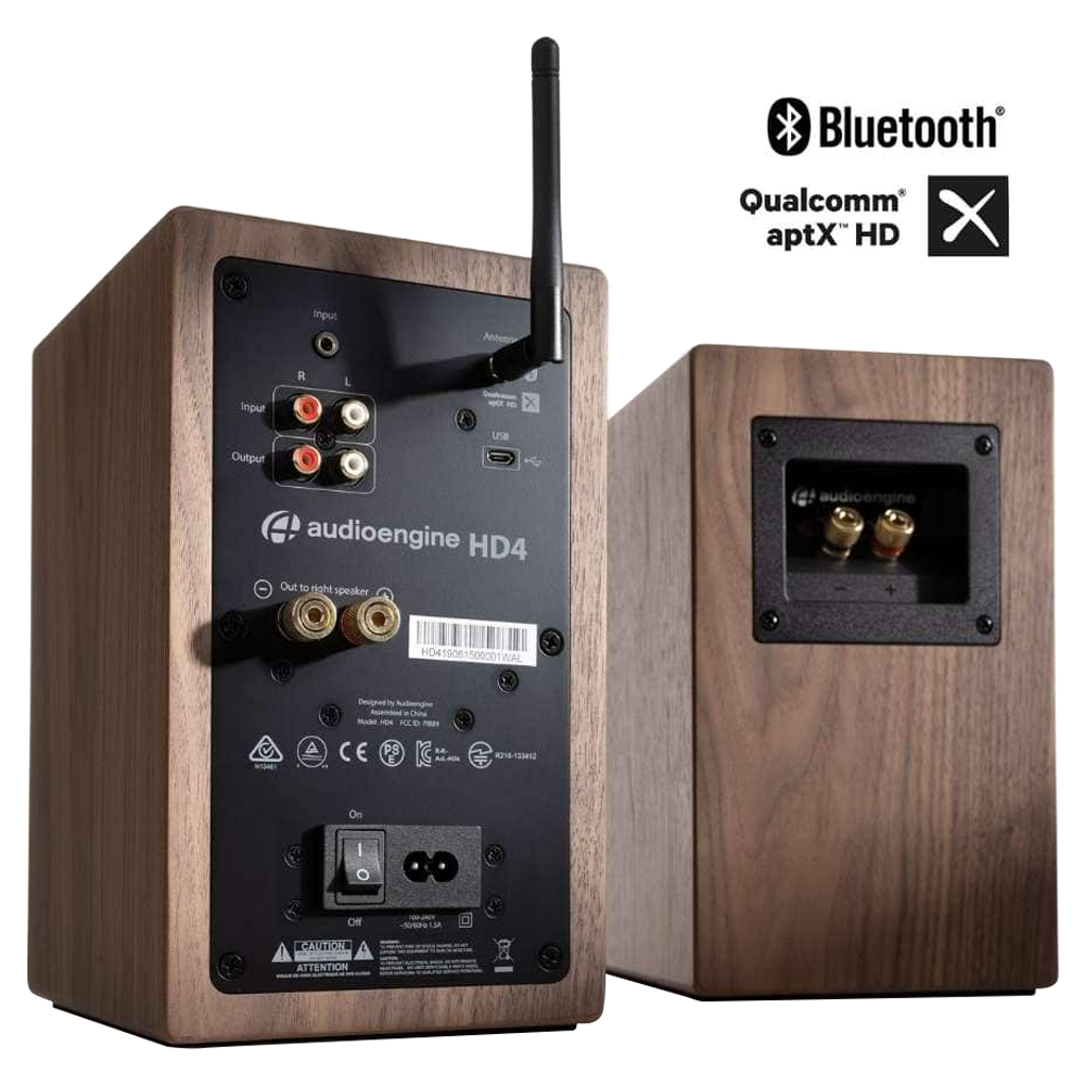 Buy Audioengine HD4 Home Music System with Bluetooth Walnut [AE-HD4-WAL ...