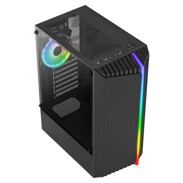 Buy Aerocool Bionic-G V2 RGB Tempered Glass Case [AER-BIONIC-G-BK-V2 ...