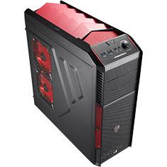 Buy Aerocool Xpredator X1 Mid Tower Case Devil Red [AER-XPREDATOR-X1-RD ...