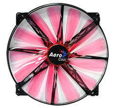 Buy Aerocool Lightning 200mm Red LED Fan [AER-LFAN20-RD] | PC Case Gear ...