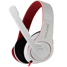 Buy OVLENG QV-Q8 USB Foldable Gaming Headset White/Red [AHSOVLQ8UW-R ...