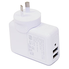 Buy Astrotek Dual 2.1A USB Port Wall Plug [AT-USB-PWR-2] | PC Case Gear ...