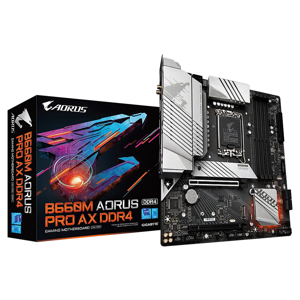 Buy Gigabyte B660M Aorus Pro AX DDR4 Motherboard [B660M-AORUS-PRO-AX-D4] | PC Case Gear Australia