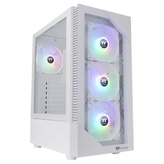 Buy Thermaltake View 200 Plus ARGB Tempered Glass Mid Tower Case Snow ...