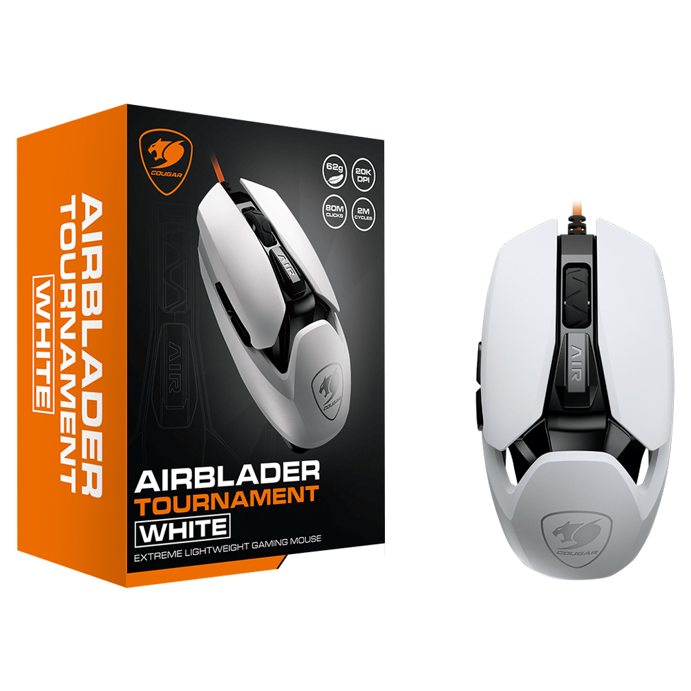 Buy Cougar Airblader Tournament Lightweight Gaming Mouse White [CGR ...