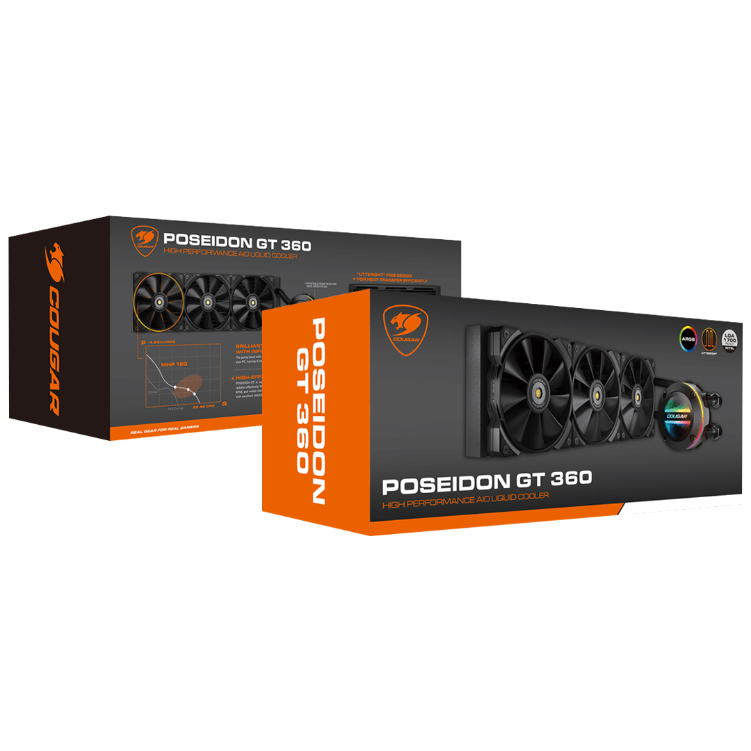 Buy Cougar Poseidon GT 360 ARGB AIO Liquid CPU Cooler [CGR-POSEIDON ...