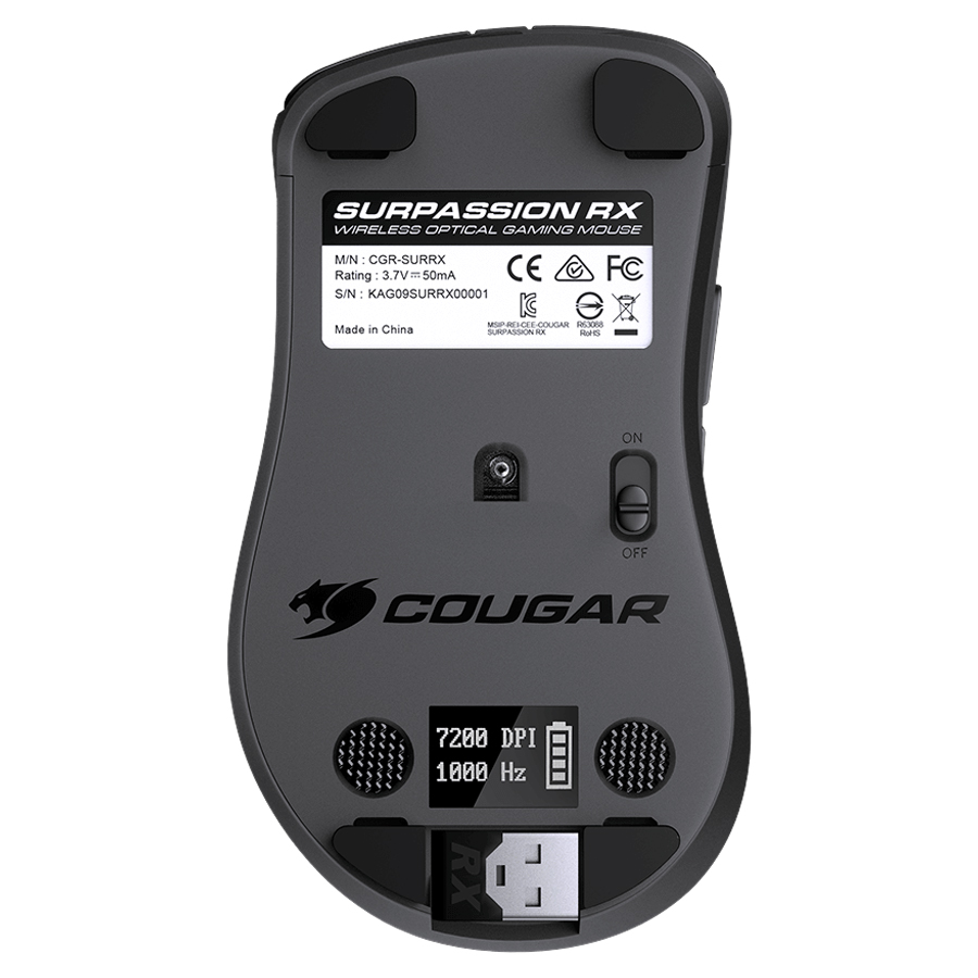 Buy Cougar Surpassion RX Wireless Gaming Mouse Black [CGR-SURPASSION-RX ...