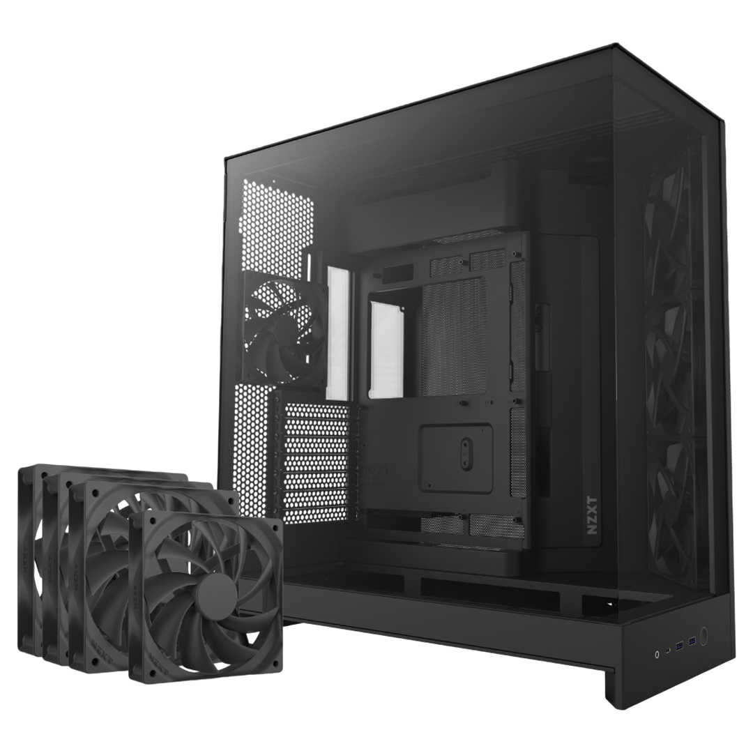 Buy NZXT H9 Flow Case Black [CM-H92FB-01] | PC Case Gear Australia