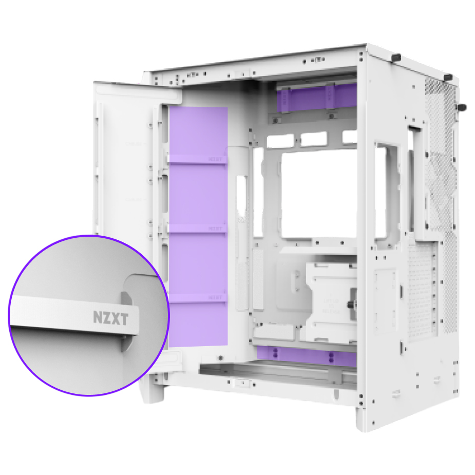 Buy NZXT H9 Flow RGB+ Case White [CM-H92FW-P1] | PC Case Gear Australia