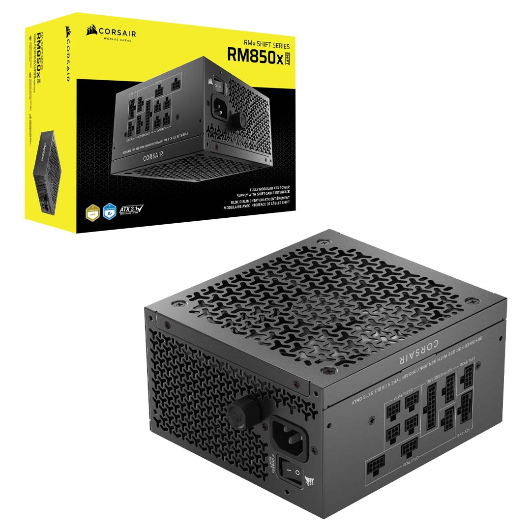 Buy Corsair RM850x Shift ATX 3.1 PCIe 5.1 Cybenetics Gold 850W Power ...