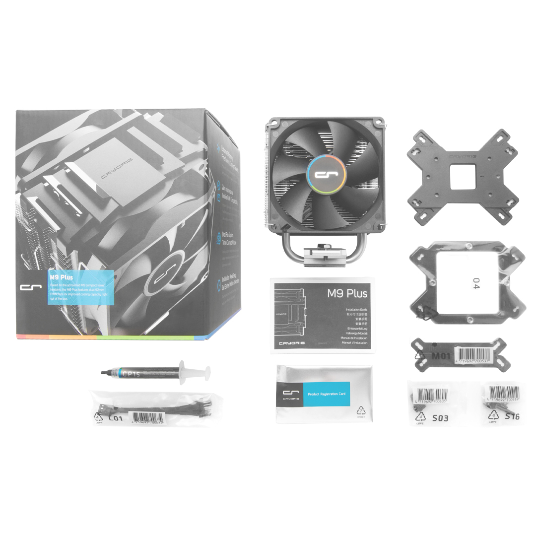 Buy Cryorig M9 Plus Dual Fan CPU Cooler [CR-M9PLUS] | PC Case Gear ...