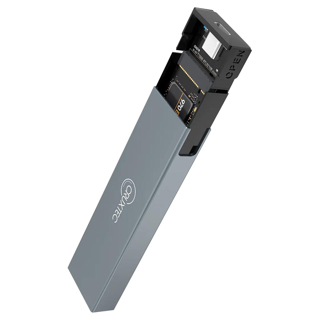 Buy Cruxtec USB-C 3.2 Gen 2 M.2 NVMe/SATA SSD Enclosure [CRUXTEC-M2NC3-SG] | PC Case Gear Australia
