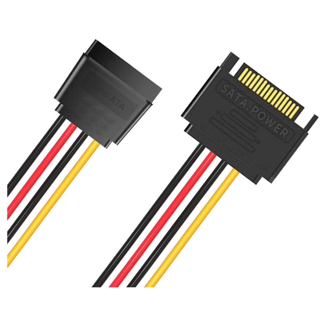 Buy Cruxtec SATA Power Extension Cable 20cm [CRUXTEC-PST-15PT-20BK ...