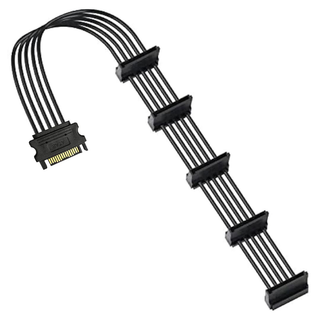Buy Cruxtec SATA Power Splitter Cable Black [CRUXTEC -PST-15PT5-40BK ...