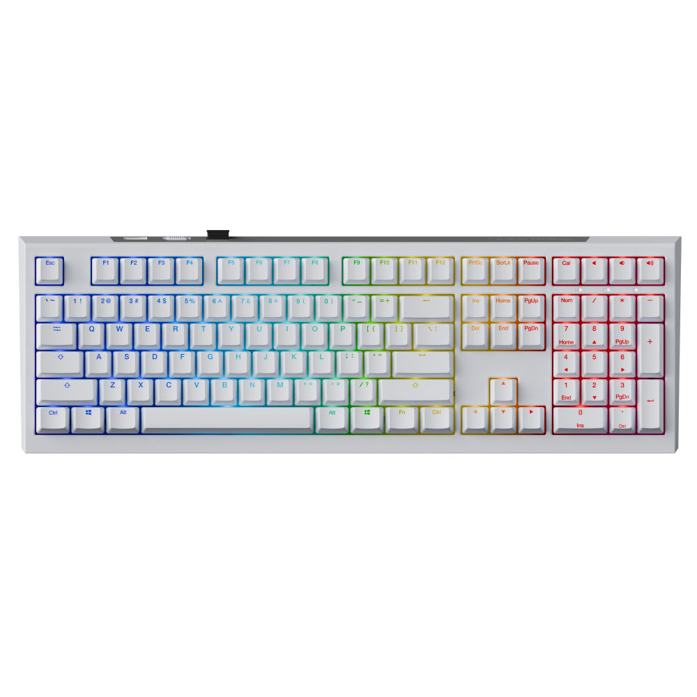 Buy Ducky One X Wireless Analog Inductive Keyboard White [DKON2408AST3 ...