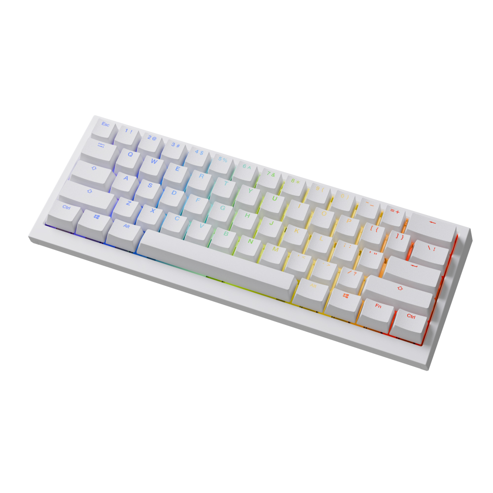 Buy Ducky One X Mini Wireless Analog Inductive Keyboard White ...