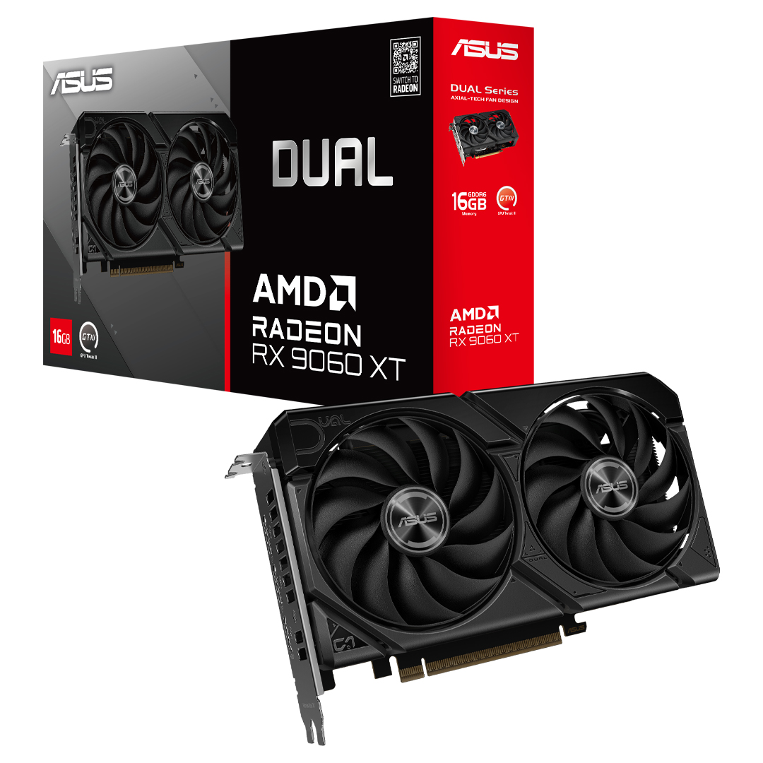 Buy ASUS Dual Radeon RX 9060 XT 16GB GDDR6 [DUAL-RX9060XT-16G] | PC ...