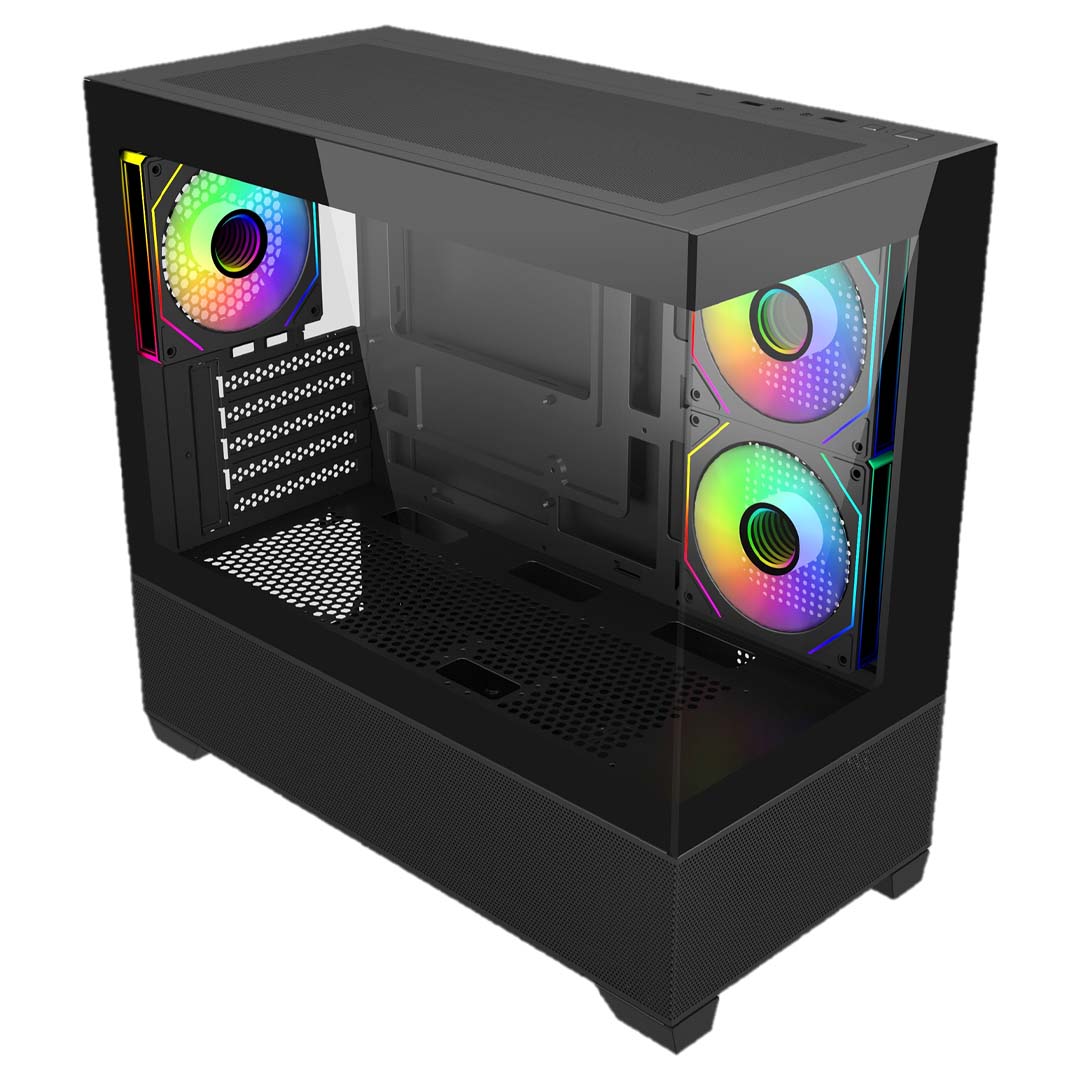 Buy Cooler Master Elite 490 mATX TG Case Black [E490-KHNN-S00] | PC ...
