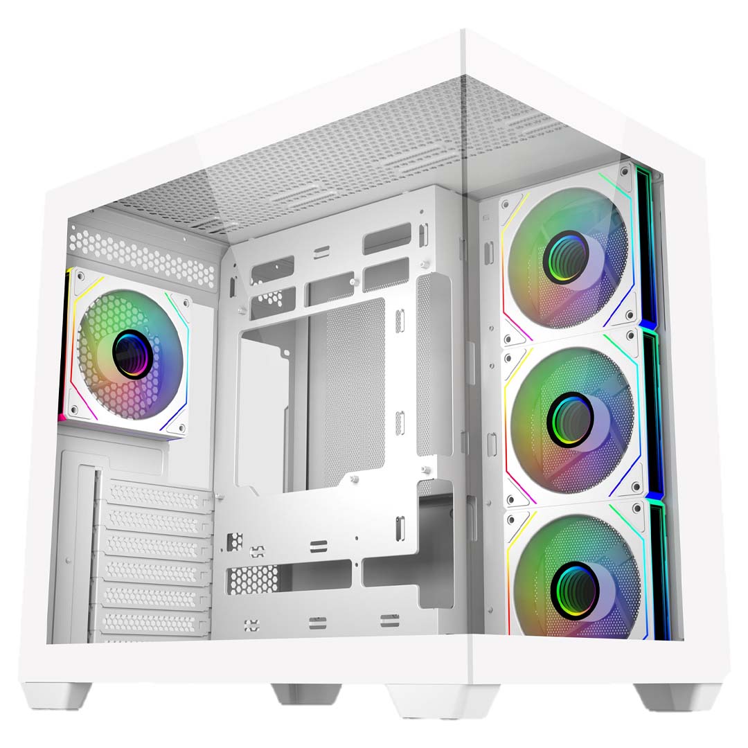 Buy Cooler Master Elite 681 Dual Chamber Case White [E681-WHNN-S00] | PC Case Gear Australia