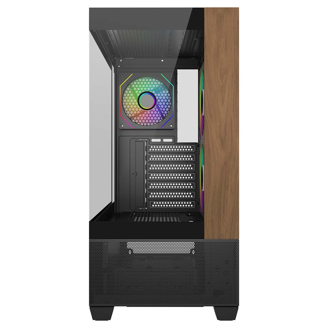 Buy Cooler Master Elite 690 Wood Dual Chamber Case Black [E690-KHNN-S00 ...