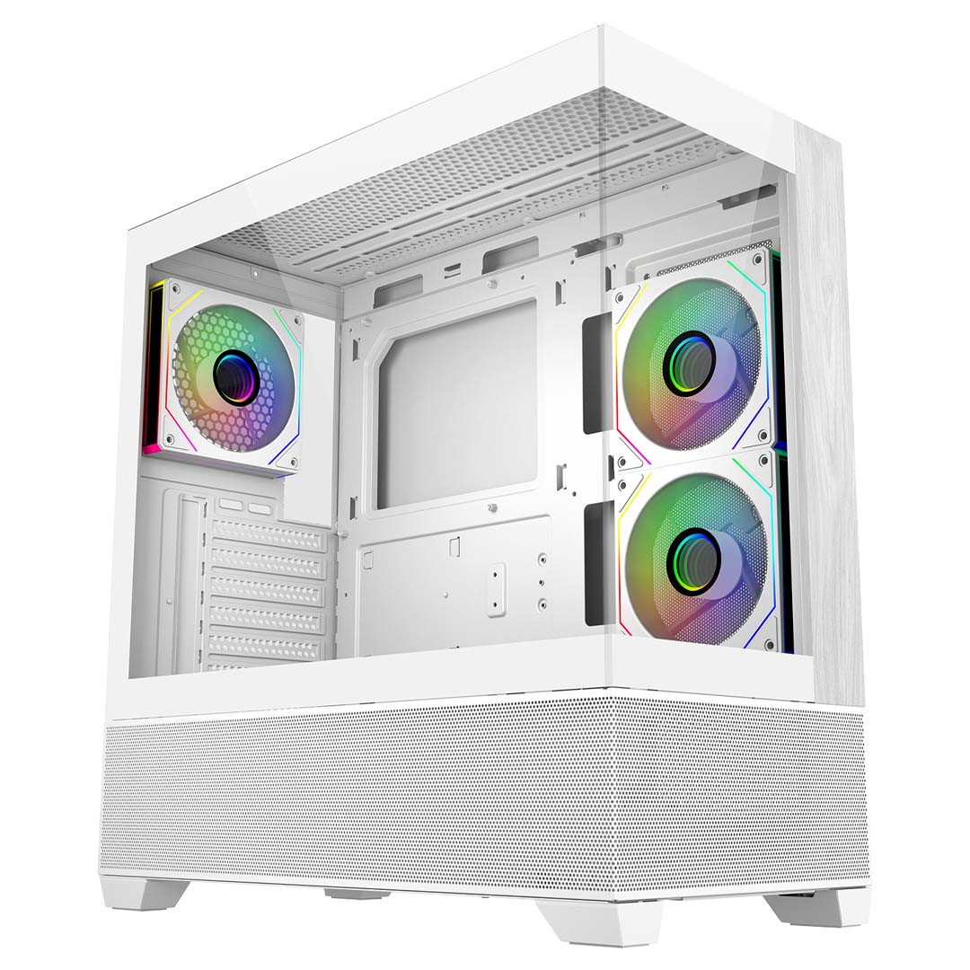 Buy Cooler Master Elite 690 Wood Dual Chamber Case White [E690-WHNN-S00 ...