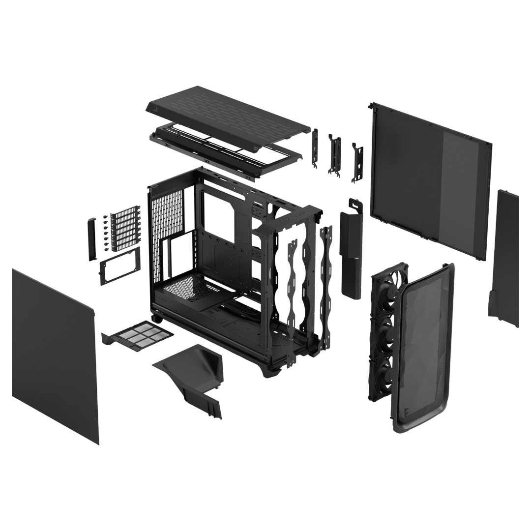 Buy Fractal Design Meshify 3 XL Solid Case Black [FD-C-MES3X-01] | PC ...