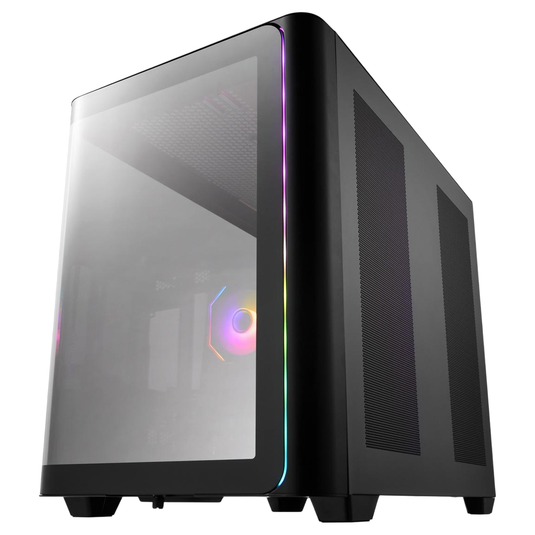 Buy FSP M580 Curved Tempered Glass Mid Tower Case Black [FSP-M580-BA ...