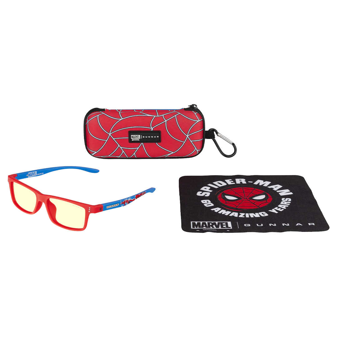 Buy Gunnar Cruz Kids Large Amber Spider-Man Digital Eyewear [GN-CRU ...
