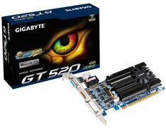 Buy Gigabyte GeForce GT 520 1GB [GV-N520D3-1GI] | PC Case Gear Australia