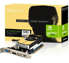 Buy Galax GeForce GT 740 OC Slim 2GB [GXY-GT740-2GD5-OC] | PC Case Gear ...