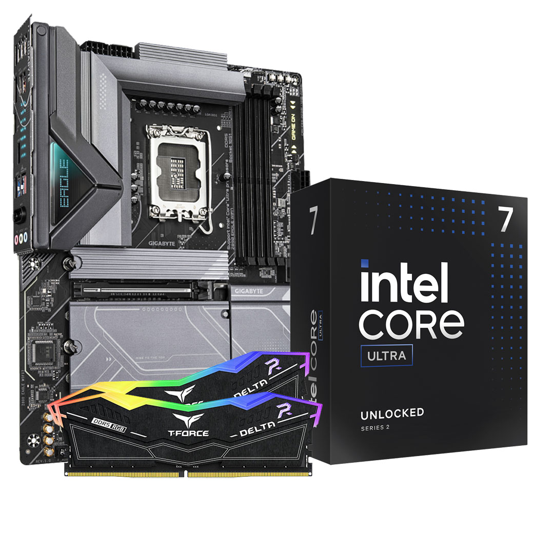 Gigabyte Eagle Core Ultra 7 265K 32GB Platform Bundle | PC Case Gear