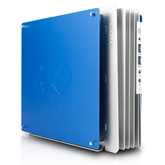 Buy In Win H-Frame Mini-ITX Aluminum Case Silver Blue [H-FRAME-MINI ...