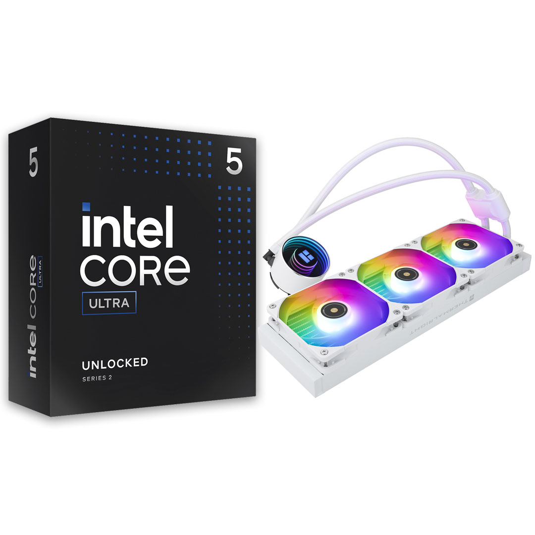 Intel Core Ultra 5 245K Processor 360mm Notte AIO Bundle White | PC ...