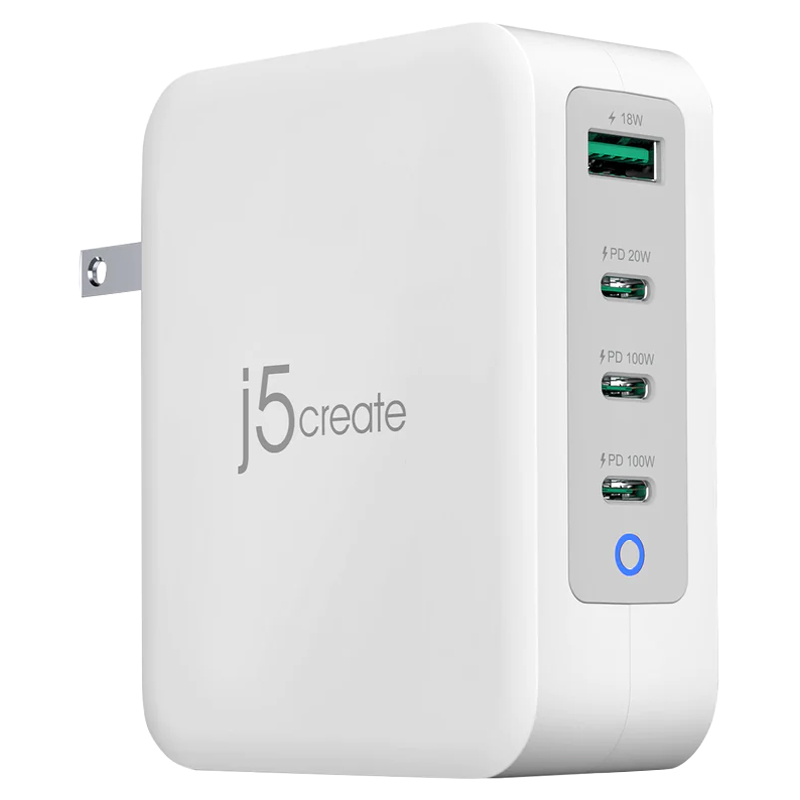 Buy j5create 130W GaN USB-C 4-Port Charger [JUP43130] | PC Case Gear Australia