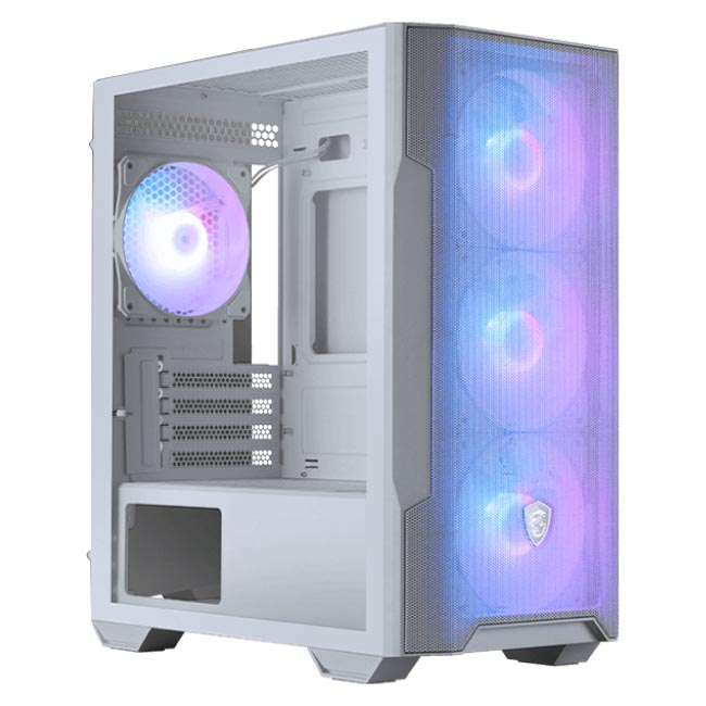 Buy MSI MAG Forge M100R Micro ATX Tower Case White [MAG-FORGE-M100R ...