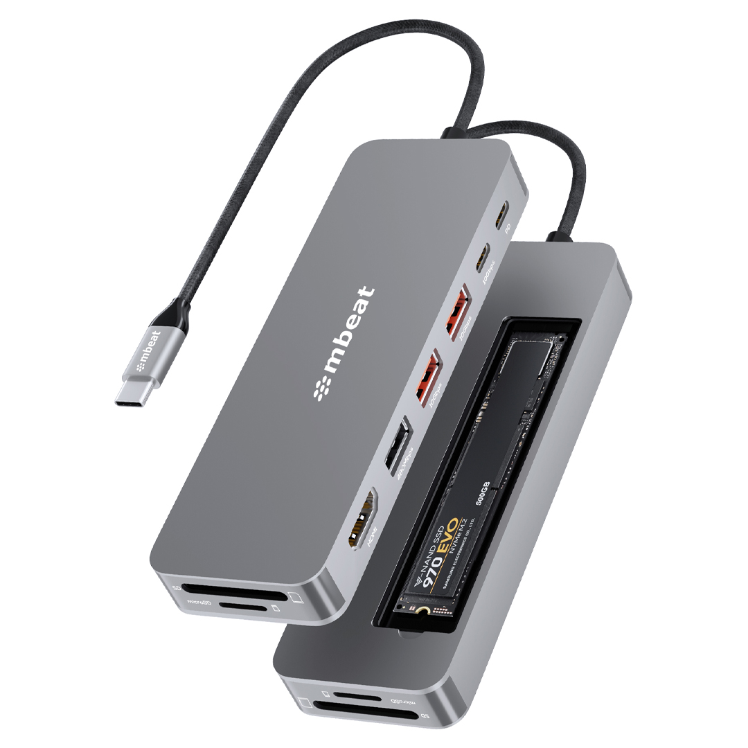 Buy mbeat Elite 9-in-1 USB-C Multiport Hub With Built-in M.2 NVMe SSD ...
