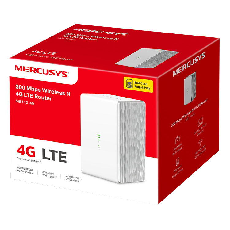 Buy Mercusys MB110-4G N 4G LTE Wireless Router [MB110-4G] | PC Case ...