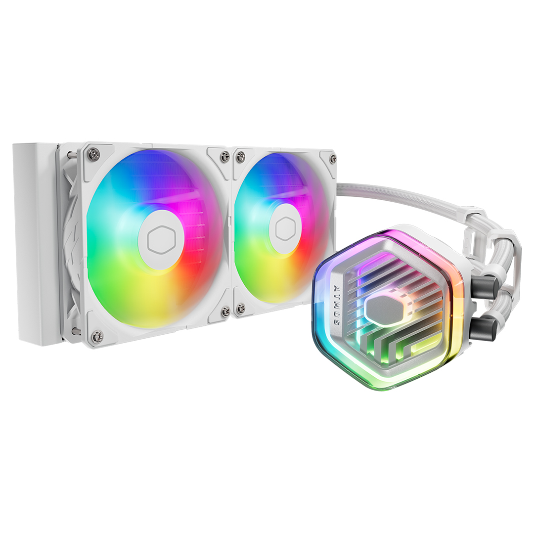 Buy Cooler Master MasterLiquid 240 Atmos AIO CPU Cooler White [MLX-D24M-A25PZ-RW] | PC Case Gear ...
