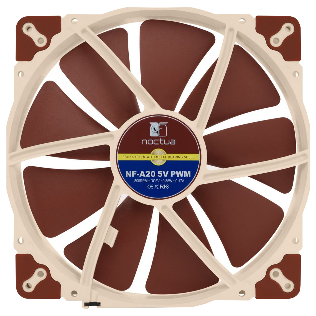 Buy Noctua NF-A20 200mm PWM 800RPM Fan 5V [NF-A20-5V-PWM] | PC Case ...
