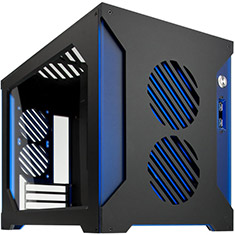 Buy Parvum Systems S2.0 Micro ATX Case Black/Blue [PARV-S20-BKBLUE ...