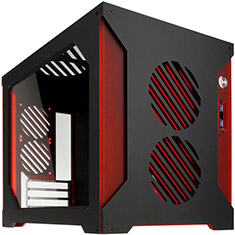 Buy Parvum Systems S2.0 Micro ATX Case Black/Red [PARV-S20-BKRED] | PC ...