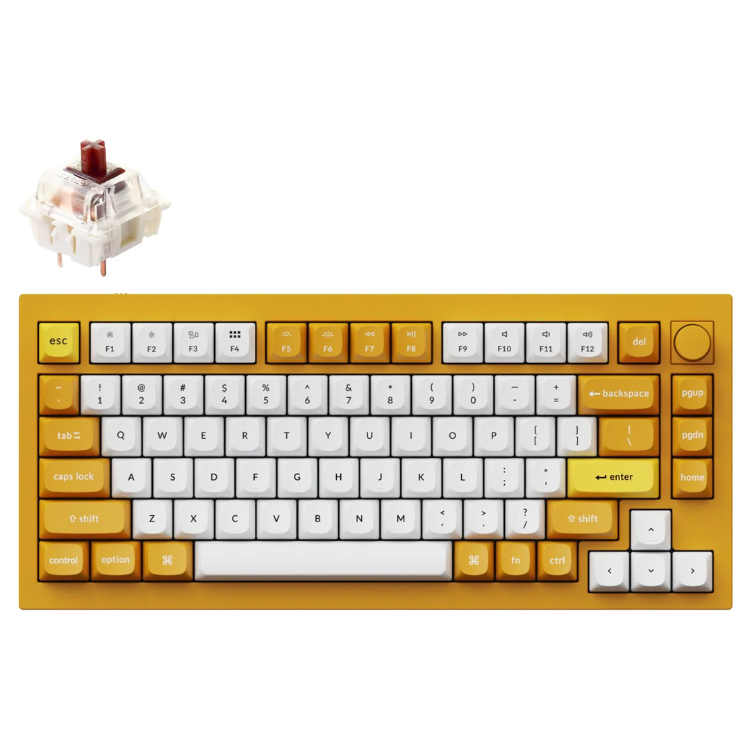 Buy Keychron Q1 QMK Mech Custom Keyboard V2 Orange Yellow [Q1-S3] | PC ...